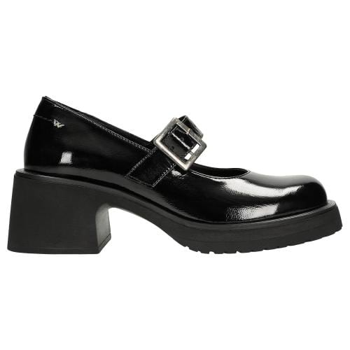 Black Mary Jane pumps with a buckle closure 35091-31 | Wojas.co.uk ...